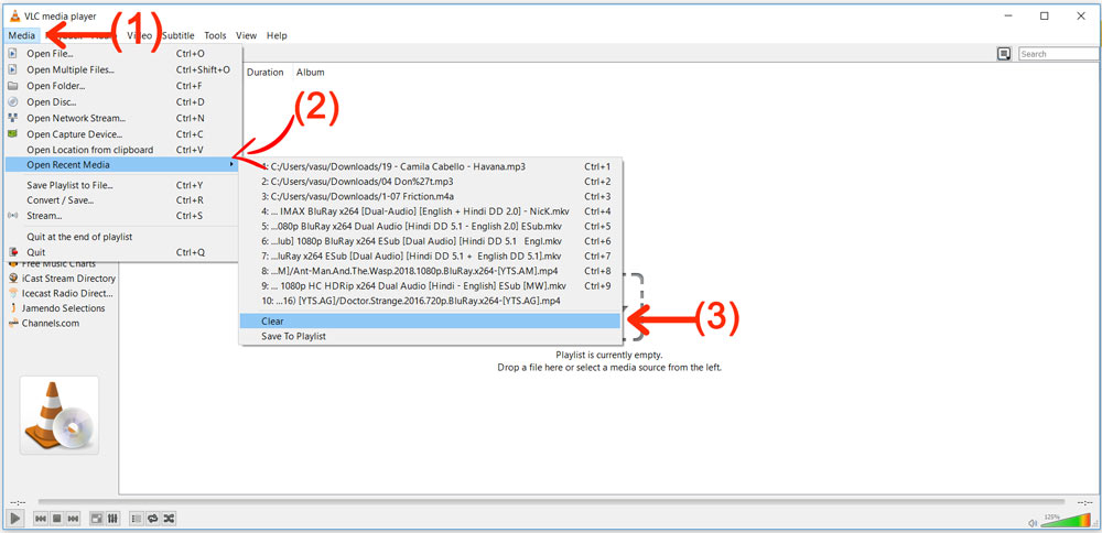 How to Delete Recent History in VLC Player in Mac & Windows - AndroidLeo